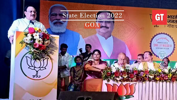 Goa Elections 2022: JP Nadda takes a dig at AAP and TMC in Valpoi