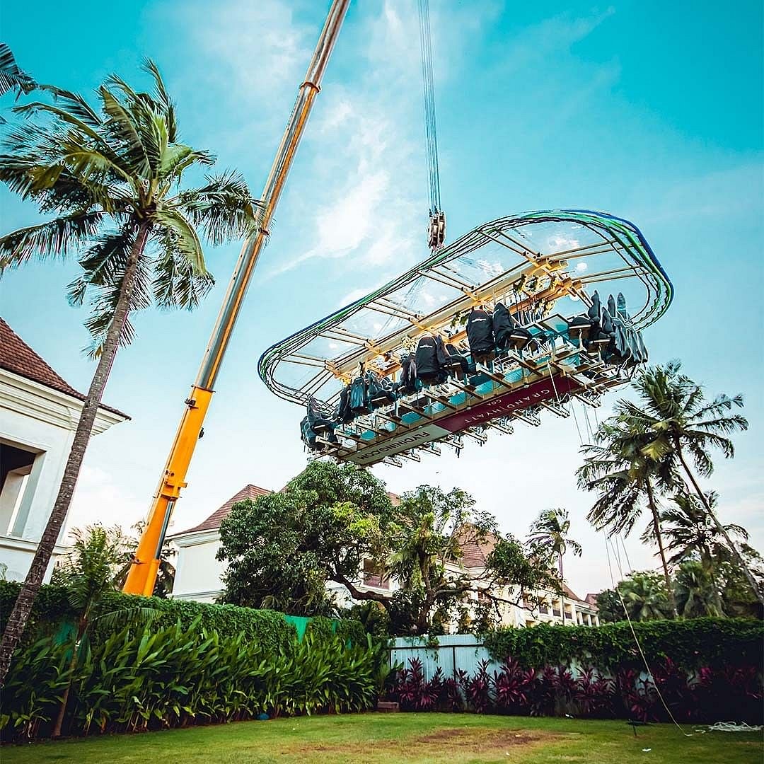 Fly dining at 160 feet in the air, in Goa