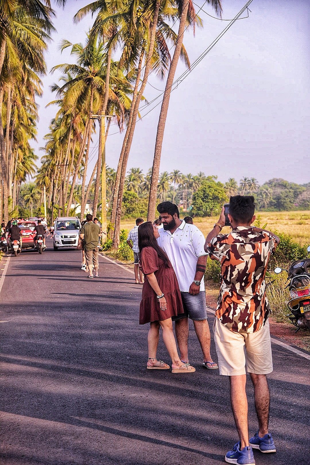 Call it tourist raj or road show on Parra's coconut lane