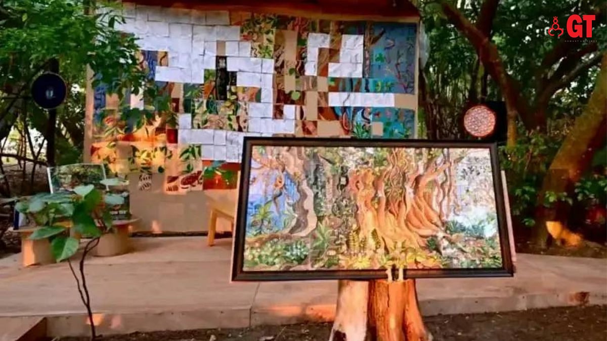 Check out this ‘mural in stitch’ in Goa