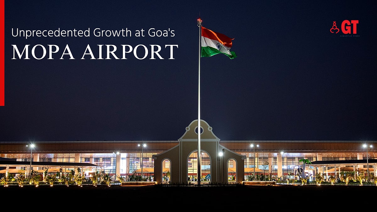 Mopa airport at Goa sees unprecedented growth| Gomantak Times