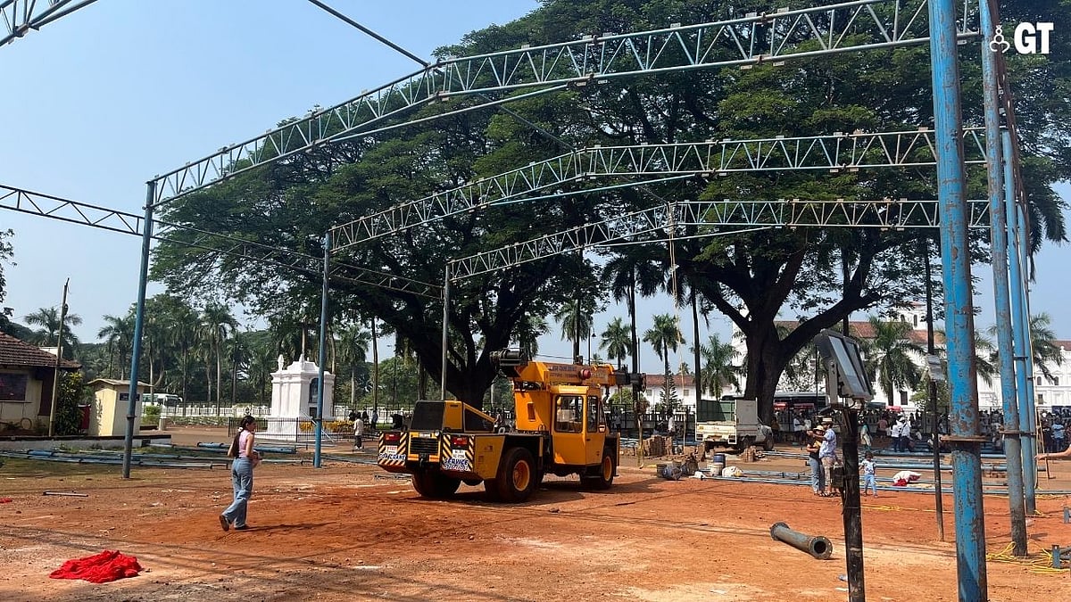 Old Goa gets ready for its walking pilgrims| Gomantak Times