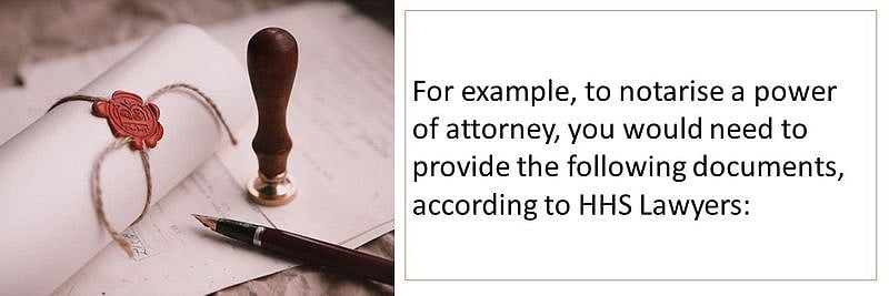 notarising a document