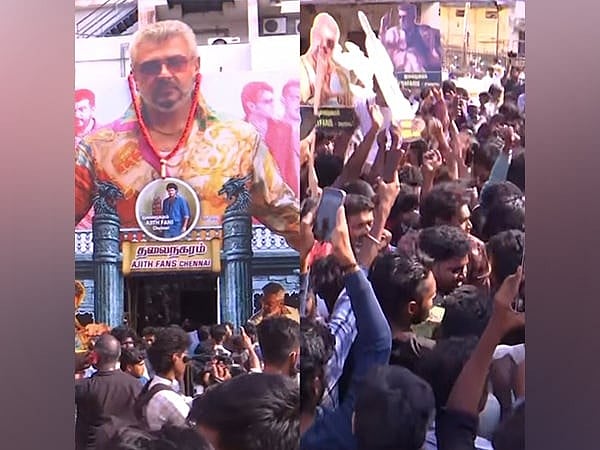 Ajith fans cheer, dance outside theatres on 'Good Bad Ugly's First Day ...