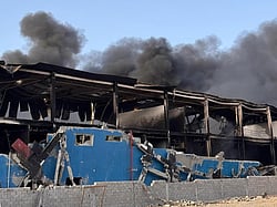 Watch: UAE Civil Defence teams battle major factory fire