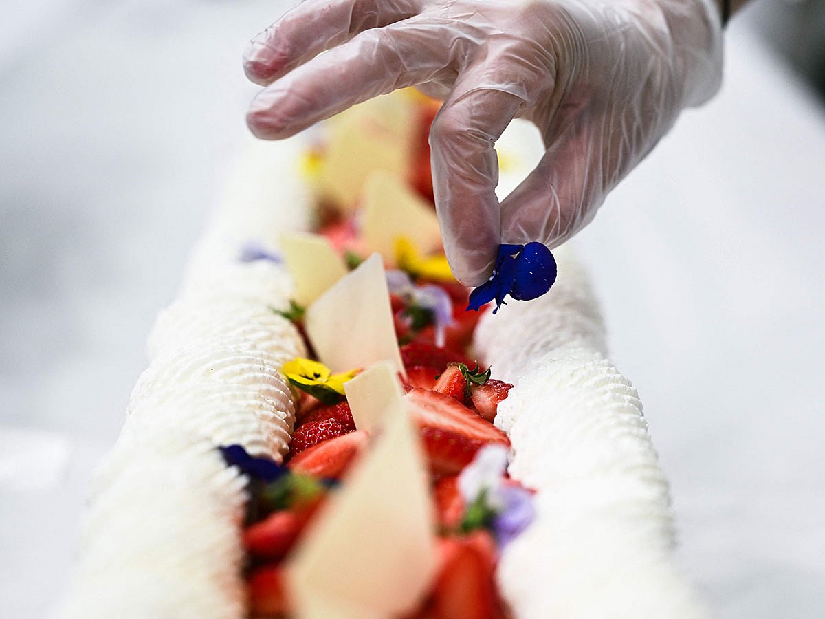 French chefs smash Guinness World Record with 121.8 metre strawberry ...