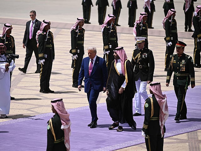 Why Saudi Arabia used a lavender carpet to welcome Trump