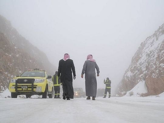Cold snap sweeps Saudi Arabia as dust storms hit multiple regions