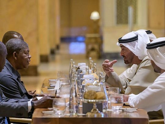 UAE President hosts Angola's President for bilateral talks