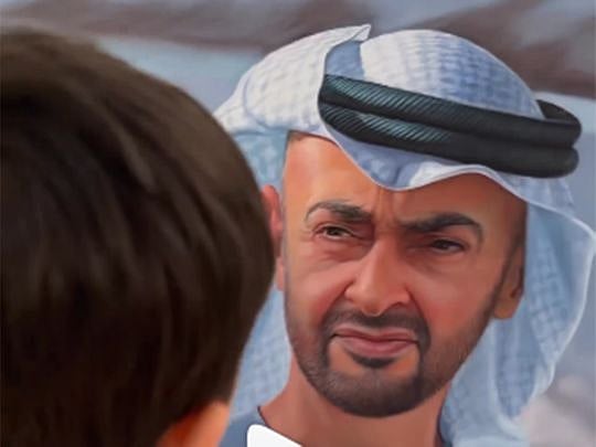 Watch: Sheikh Hamdan’s son plants a kiss on UAE President’s photo on ...