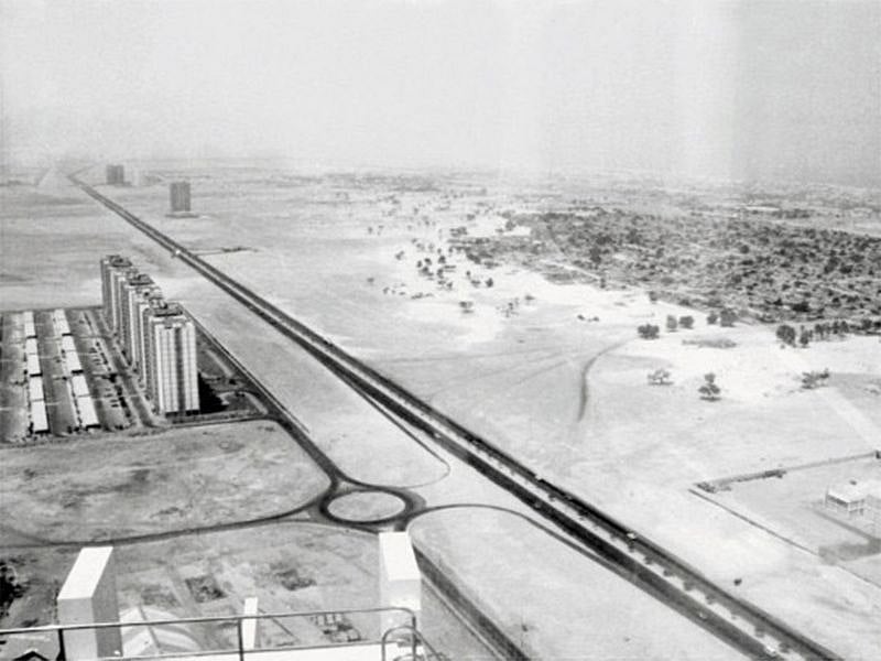 Oldest Picture Of Sheikh Zayed Road Sheikh Zayed Road Stock Photo