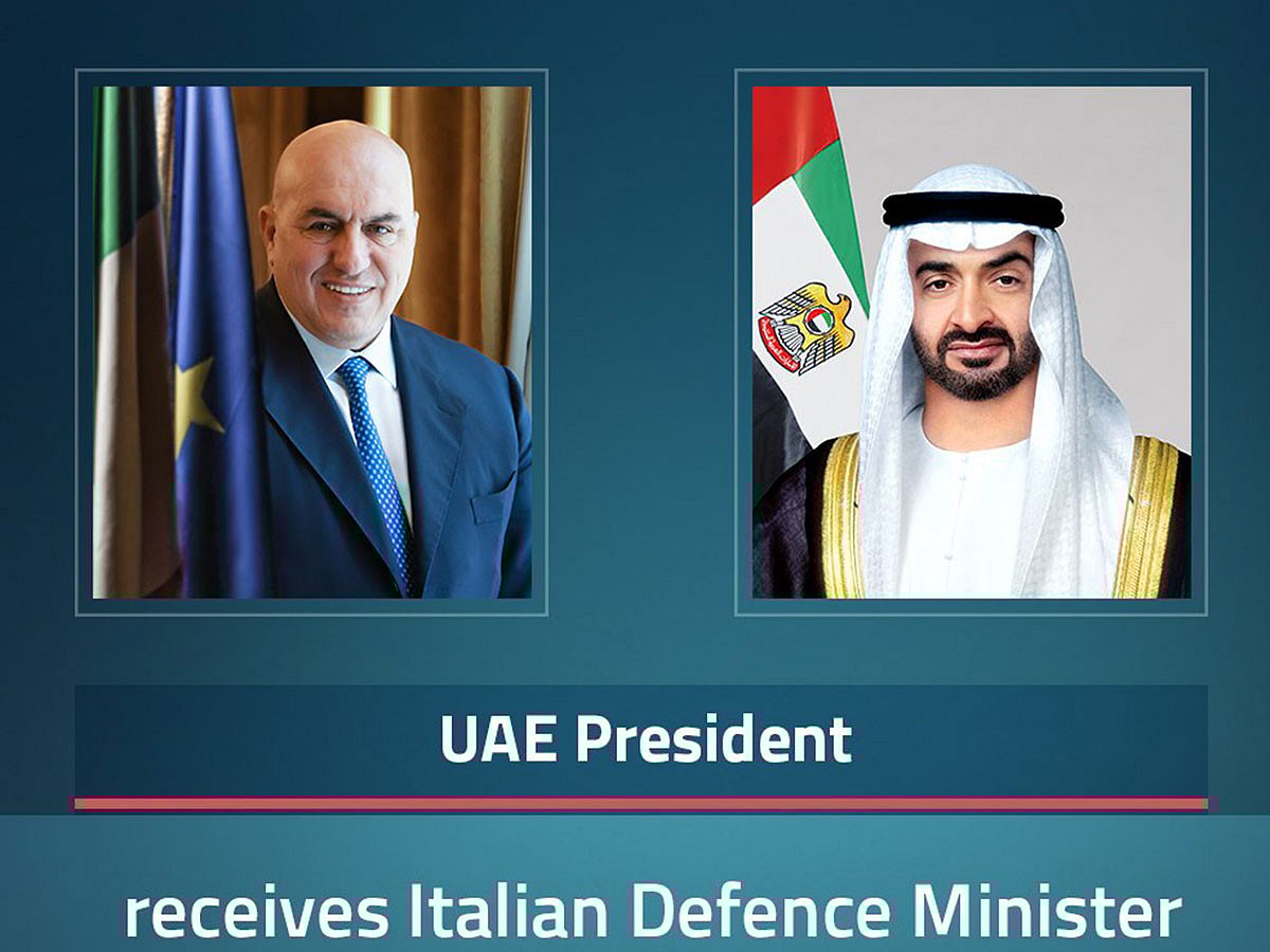 UAE President receives Italian defence minister