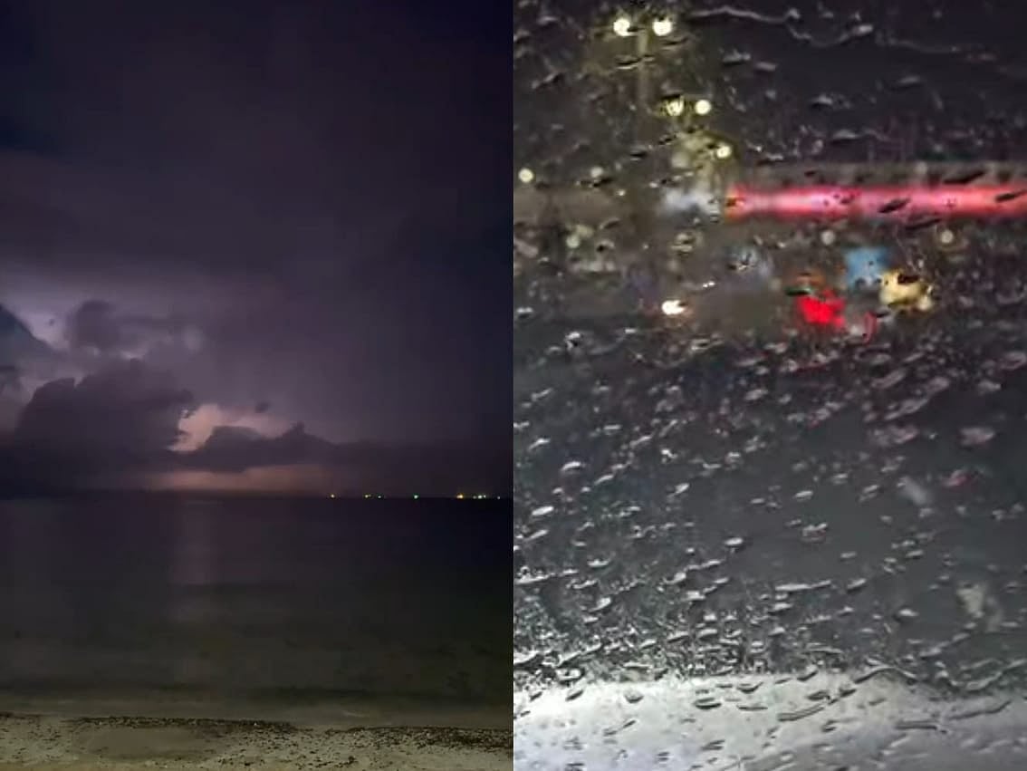 UAE weather update: Hail, thunder and lightning, moderate to heavy rain ...