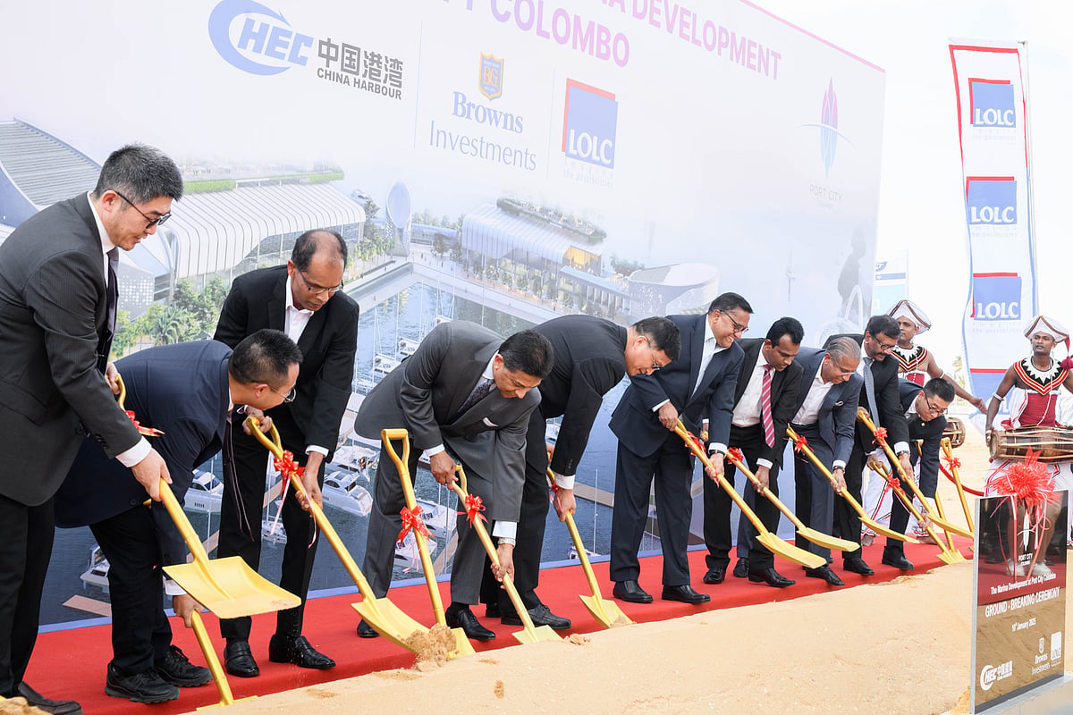 Port City Colombo celebrates the groundbreaking of the luxury marina ...