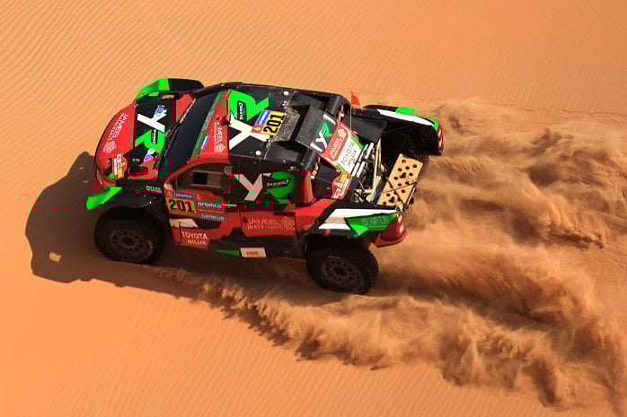 Yazeed Al Rajhi takes overall Dakar car lead on penultimate stage