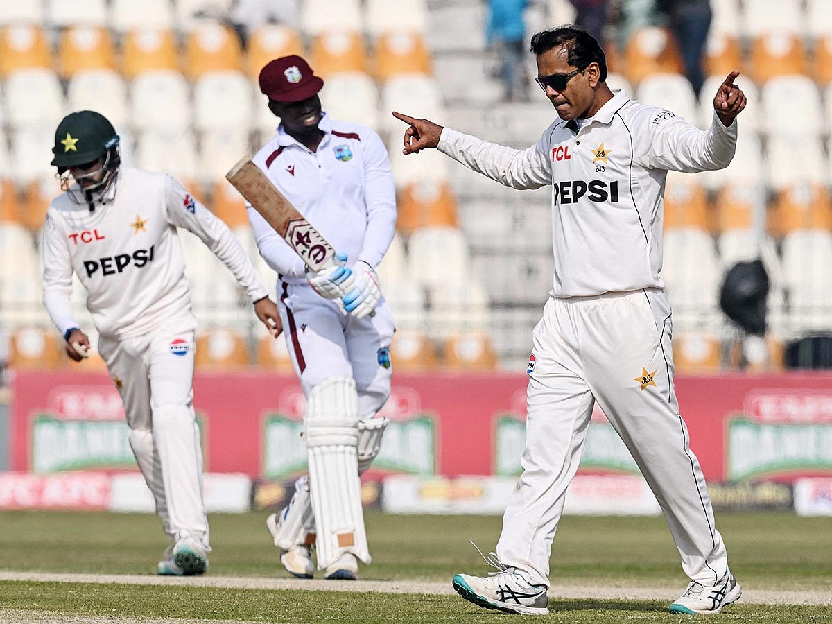 Multan Test: Noman Ali and Sajid Khan help Pakistan dominate West ...