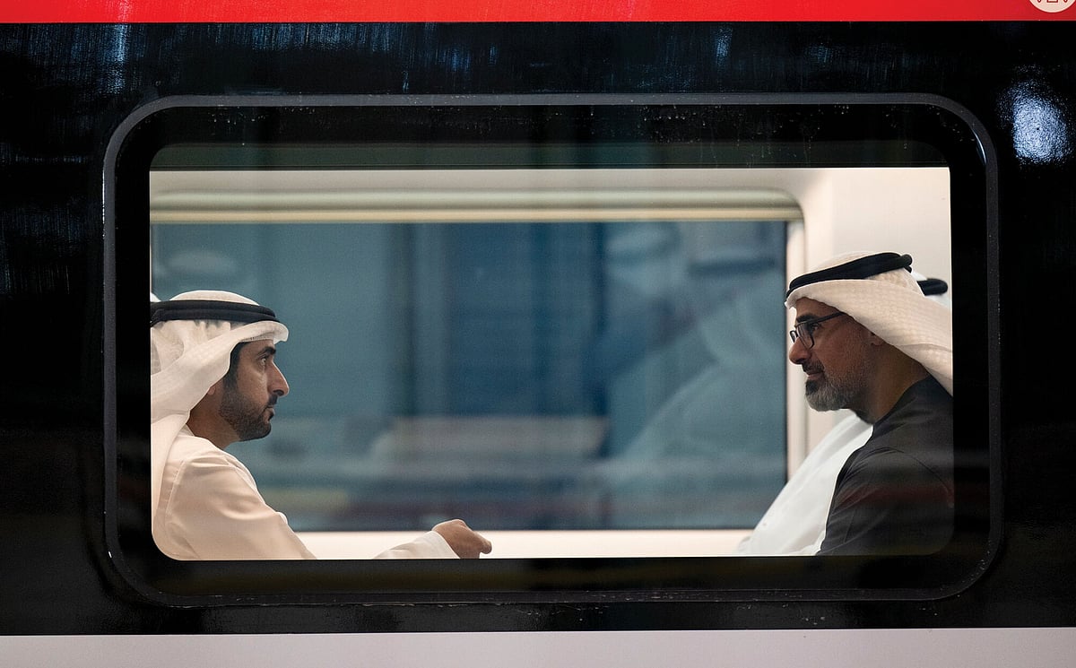 Photos: Sheikh Khaled and Sheikh Hamdan tour UAE’s first passenger ...