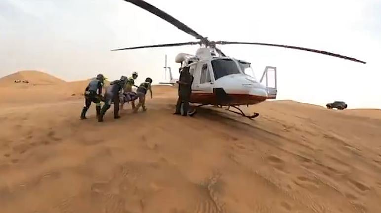 Video: UAE authorities airlift 3 injured in separate motorbike ...