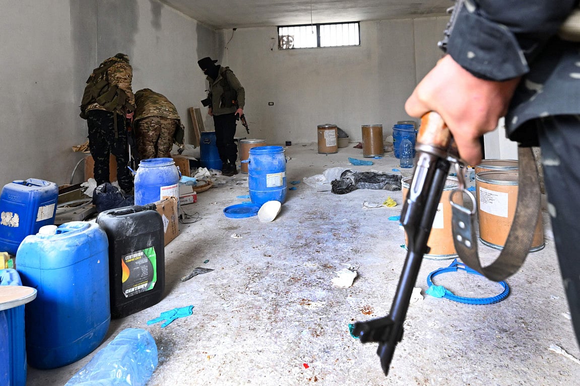 Drugs, weapons in Syria borderland where Hezbollah held sway