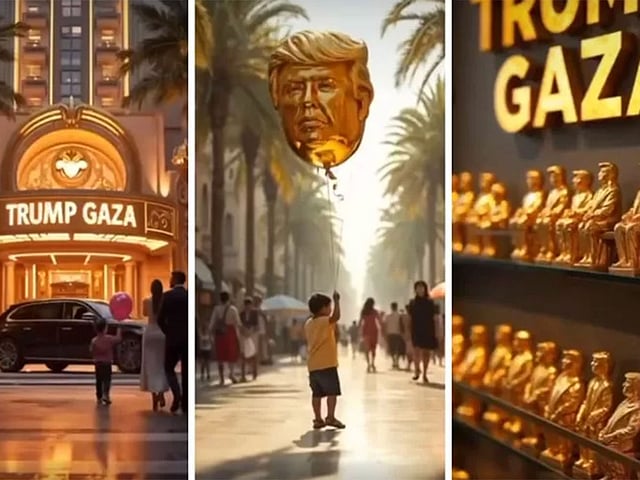 Watch: Trump’s ‘Gaza Resort’ AI-video with his ‘golden statue’ sparks ...