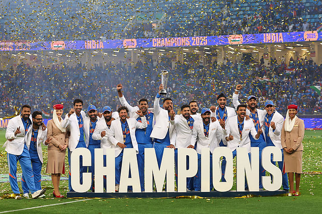 India beat New Zealand by four wickets to win third Champions Trophy title