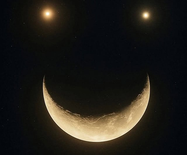Moon, Venus and Saturn coming together in 'celestial smiley': When and ...