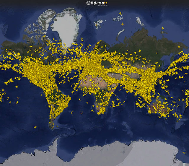 Look: Flight trackers capture fully deserted airspace over Iran, Israel ...