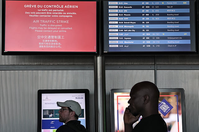 Several flights cancelled as French air traffic controllers' strike ...