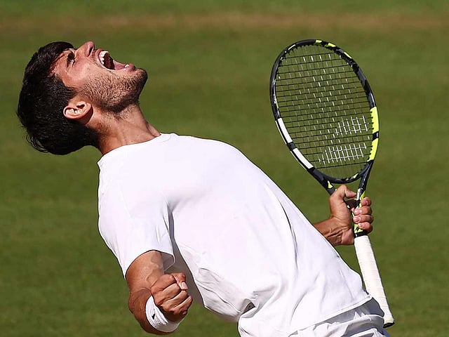 Carlos Alcaraz subdues Taylor Fritz to reach third successive Wimbledon ...