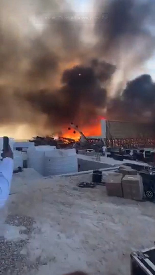 Watch: Massive fire destroys concert stage on Egypt’s north coast in ...
