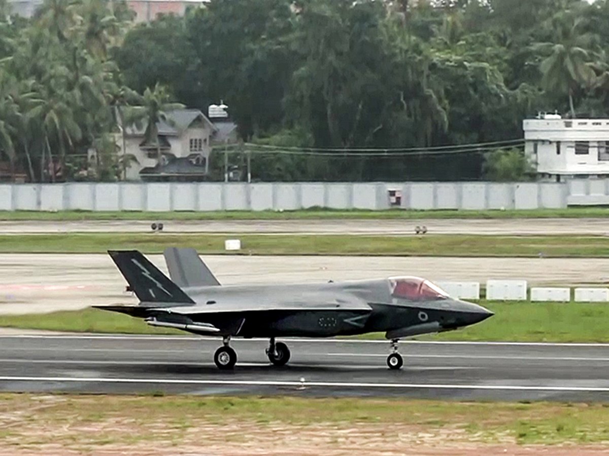 Stranded British F-35B fighter jet finally departs Kerala after five weeks