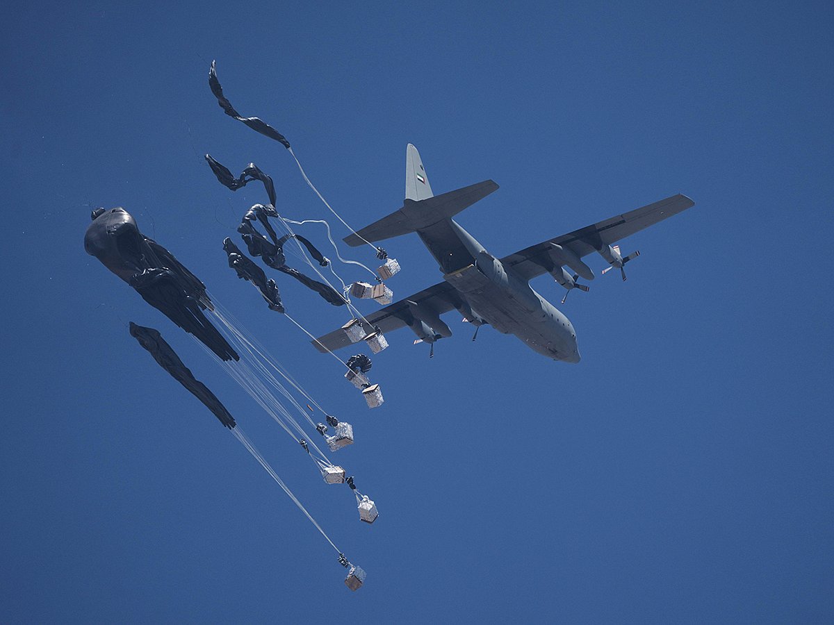 UAE and Jordan's 'Birds of Goodness' initiative delivers 56th airdrop of aid to Gaza