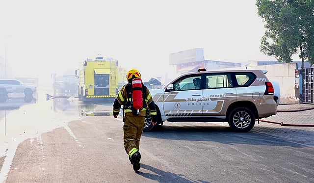 UAE: Major fire in Sharjah Industrial Area swiftly contained, no ...