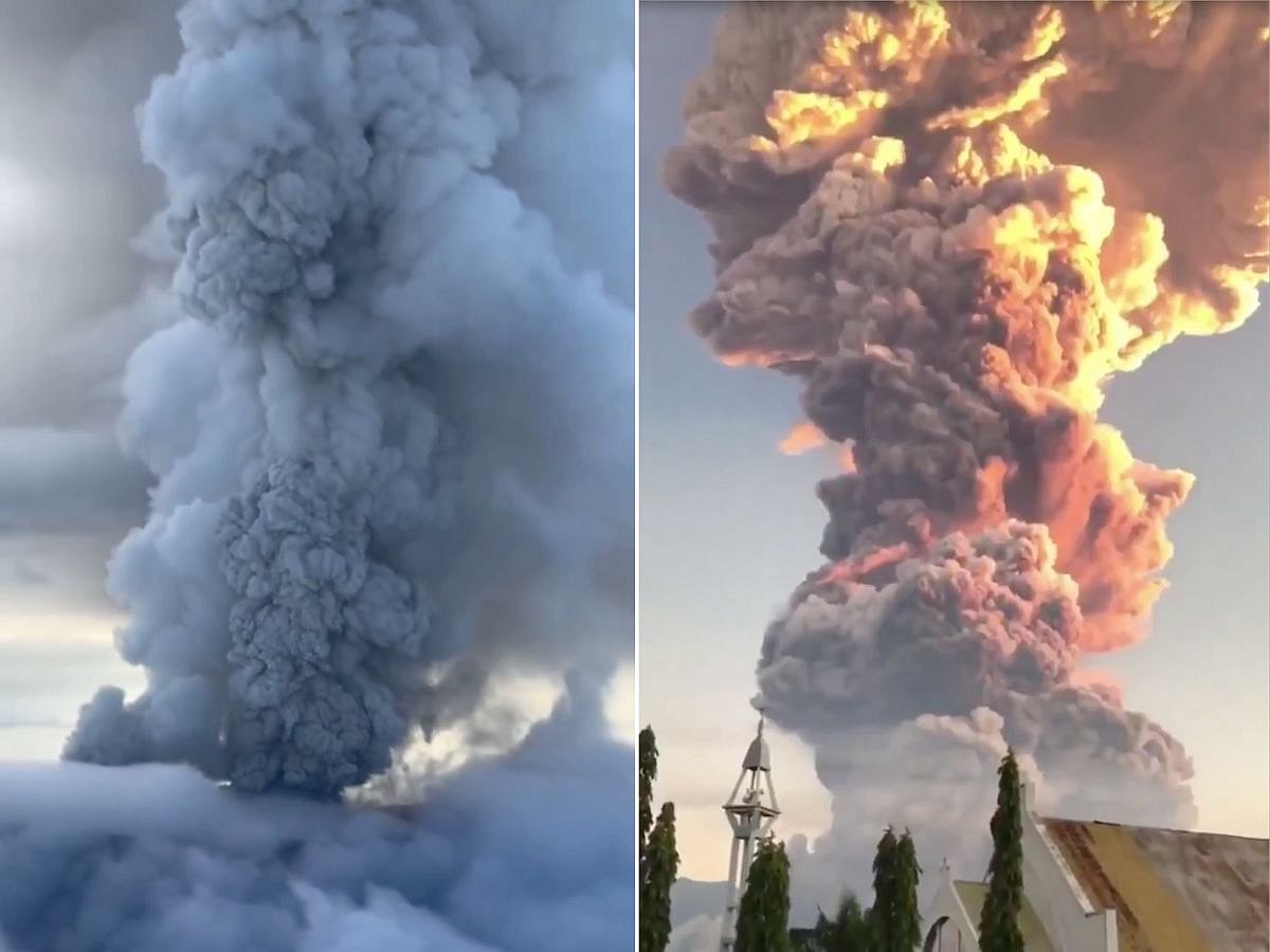 Russia volcano erupts after 600 years, Indonesia volcano spews billions ...