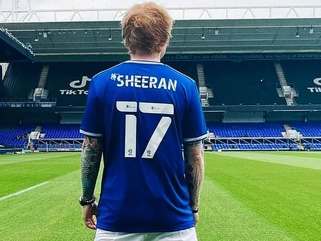 Football: Why Ed Sheeran wears Ipswich Town’s number 17 shirt without ...