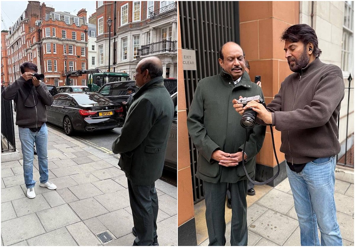 Mammootty turns photographer for M.A. Yusuff Ali in London — fans share ...