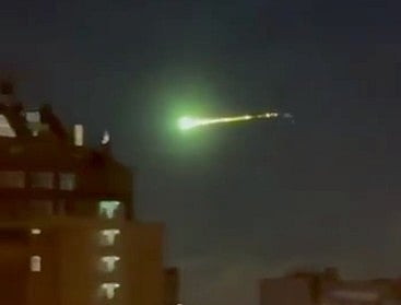 Giant fireball seen over Moscow: Mysterious object breaks apart