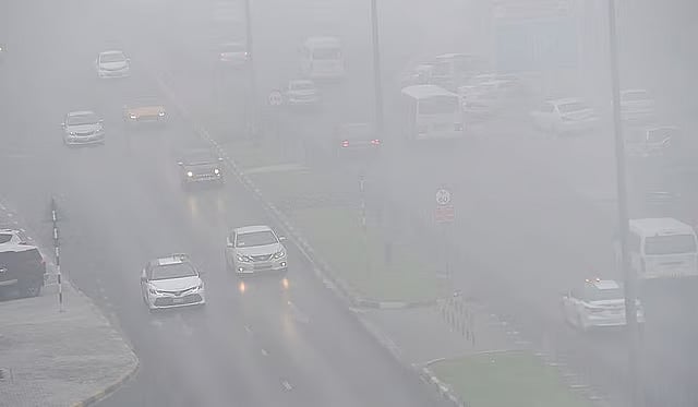 UAE weather alert: Dense fog in Abu Dhabi, NCM forecasts rain on Tuesday