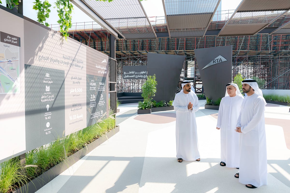 Sheikh Hamdan reviews progress of Trade Centre Roundabout, Al Mustaqbal ...