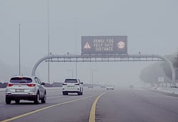 Dense fog in UAE: Red and yellow alerts issued, speed limits lowered ...