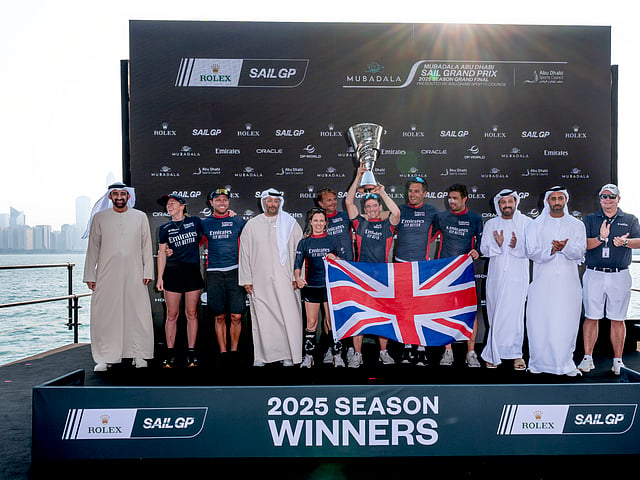 Emirates GBR crowned SailGP champions in Abu Dhabi