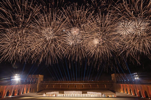 Fireworks and heritage shine at Al Dhafra Fort’s Eid Al Etihad festivities