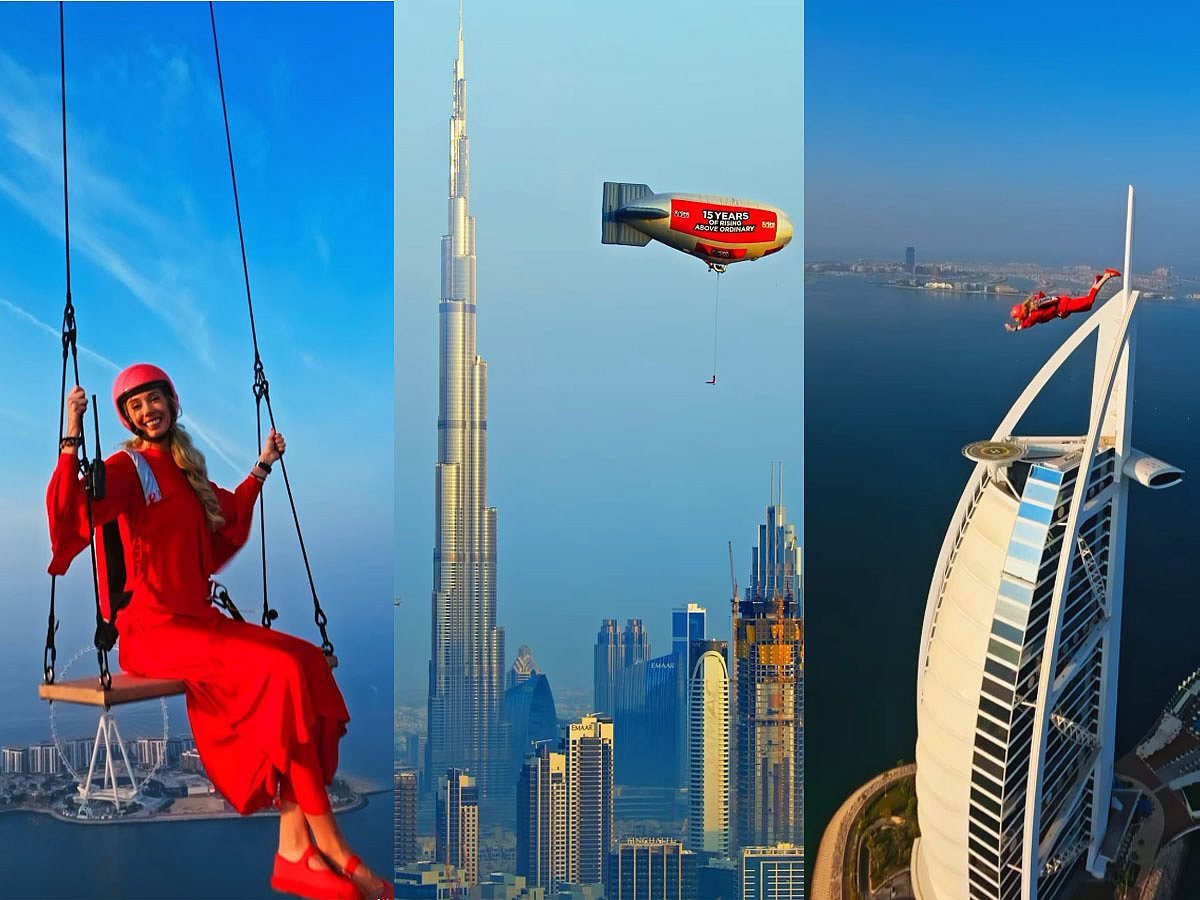 Dubai Skyline Thrill: Sheikh Hamdan Shares Daredevil Swing Video