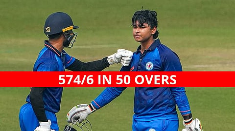 Record-Breaking Feat: Bihar Scores Highest List A Total of 574 in 50 Overs