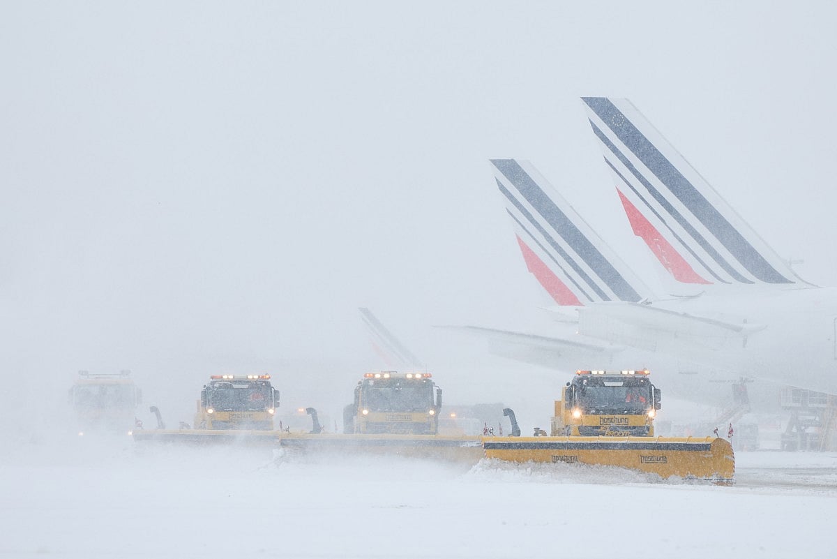 Europe Snowstorm Grounds Flights: Orly Airport Battles Icy Runways