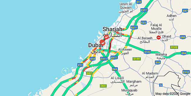 Traffic Alert: Major Congestion in Dubai and Sharjah on Jan 8, 2026