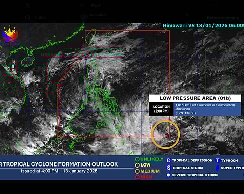 Philippines: First potential weather disturbance of 2026 seen
