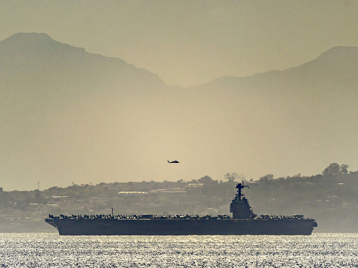 Iran-US tensions: Aircraft carrier USS Gerald Ford arrives, sends clear ...