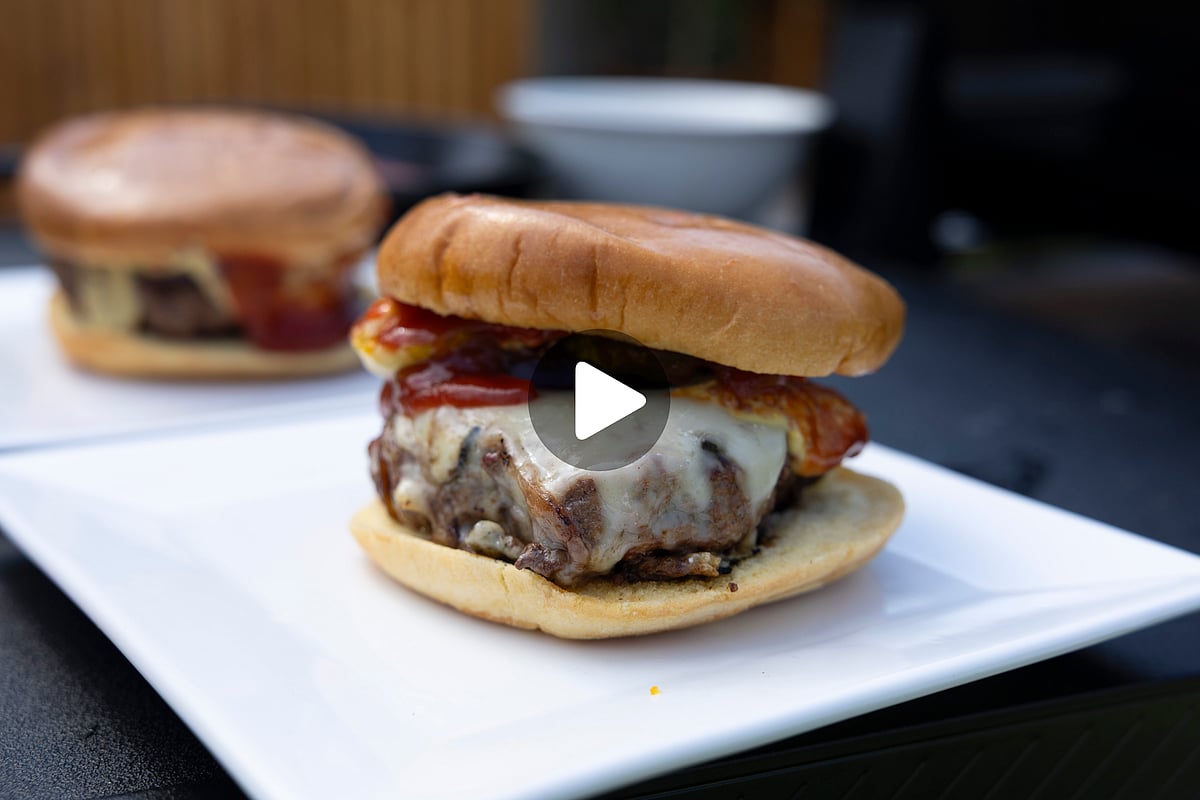 Grill & Thrill: Double cheeseburger for you to dig in
