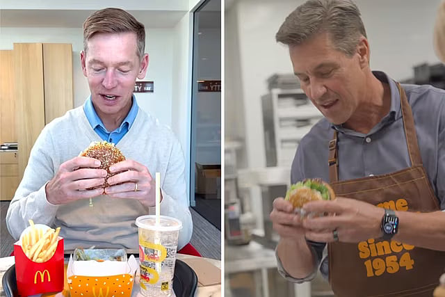 Fast Food CEOs in Hilarious Burger Battle on Social Media